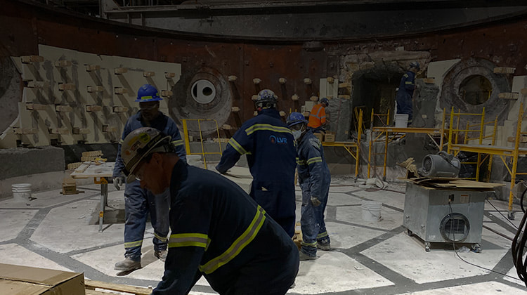 Refractory Install | Lehigh Valley Refractories